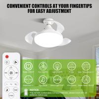 China LED Ceiling Fan Light with 3000LM Lumen Flux 50000 hrs Life Span and 3 Wind Speeds for Bedroom Living Room Kitchen for sale