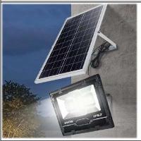 China IP67 Waterproof Solar LED Flood Light with Dusk-to-Dawn Auto On/Off and Remote Control for Outdoor Security for sale