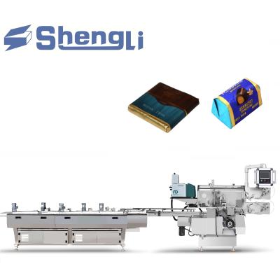 China Chocolate Fold Wrapping Machine 260pcs/Min With Sealing Gluing Function for sale