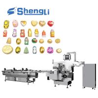 China Automatic Foil Wrapping Machine with 300pcs/min Capacity, Omron PLC+English Touch Screen for Foil/PET/Film Wrapper for sale