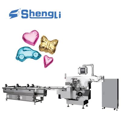 China High Efficiency Automatic Wrapping Machine for Chocolate Bear Shape with 200-300 Pics/Min Speed for sale