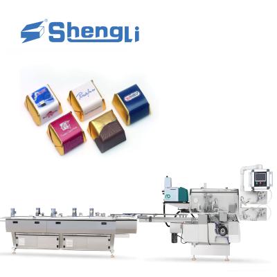 China 200pcs/Min Chocolate Bar Wrapping Machine Customized High Speed for sale