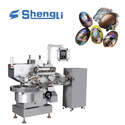 China Automatic Chocolate Foil Wrapping Machine 350ppm Balls Chocolate Packing Machine for sale