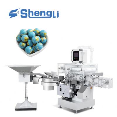 China Round Ball Chocolate Foil Wrapping Machine 35mm Diameter Custom for sale