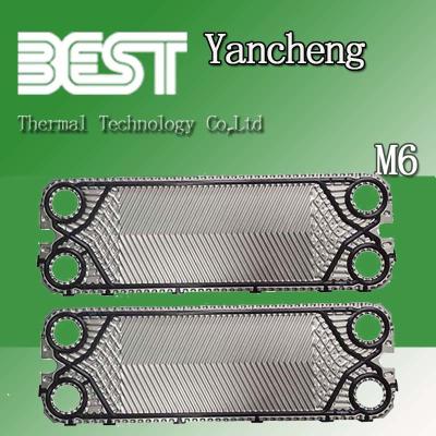 China M6 plate heat exchanger Spares SSI316/0.5mm, Ti, Hastelloy alloy heat exchanger HT/LT Plate,Gaskets for sale