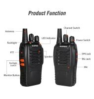 China Baofeng BF-888S UHF Handheld Radio Walkie Talkie 400-480MHz 5W 16 Channel for sale