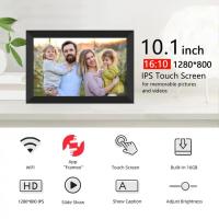 China 10 Inch Acrylic Smart Digital Photo Frame 250cd/m2 1024x600 for Advertising for sale