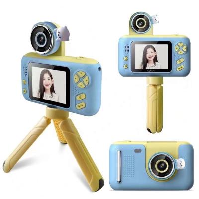 China Kids Digital Camera 2.4 Inch Screen 400W Pixel 32GB Card Blue 180 Degree Flip Lens for sale
