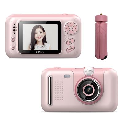 China Kids Digital Camera 40MP 1080P HD Video Rotatable Flip Lens Selfie Camera with Tripod for sale