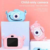 China Kids Digital Camera 2 Inch IPS Screen 0.3MP Dual Lenses Cartoon Toy with Games for sale