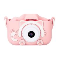 China Kids Digital Camera 2 Inch IPS Screen 0.3MP Dual Lenses Cartoon Toy with Games for sale