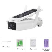 China PTZ Outdoor Solar Panel Security Camera Wireless 3MP 1296p with Floodlight and PIR Motion Detection for sale