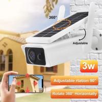 China IP66 Solar Powered CCTV Camera , Rechargeable Solar Panel Outdoor Security Camera for sale
