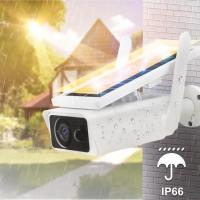 China IP66 Solar Powered CCTV Camera , Rechargeable Solar Panel Outdoor Security Camera for sale