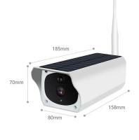 China 1080P HD Solar Panel Security Camera Horizontal 92 Degree Waterproof for sale