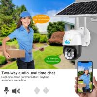 China 1080P 4MP 4G Solar Powered PTZ Security Camera with 10400mAh Battery and 30M Night Vision for sale