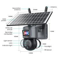 China 4MP Solar Powered WiFi 4G CCTV Camera Outdoor IP Network Smart Security with 12000mAh Battery for sale