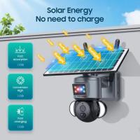 China 4MP Solar Powered WiFi 4G CCTV Camera Outdoor IP Network Smart Security with 12000mAh Battery for sale