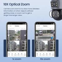 China Outdoor Indoor CCTV Security Camera Panoramic With 4MP Floodlight for sale