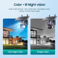 China Outdoor Indoor CCTV Security Camera Panoramic With 4MP Floodlight for sale