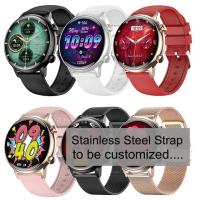 China IP68 Waterproof Smart Watch 1.1 Inch AMOLED Screen BT Call Fitness Tracker Heart Rate Blood Oxygen Monitor for Women for sale