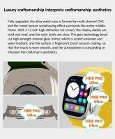 China IP68 BT Call Smart Watch 8 Ultra HK8 Pro Max 2.08 Inch 380mAh Wireless Charging for sale