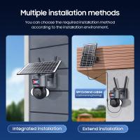 China 6MP PIR Solar Security Camera 4G Human Detection WiFi 12X Zoom Outdoor IP65 for sale