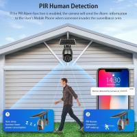 China 6MP 4G Solar PTZ Camera Outdoor Weatherproof with 30m IR Night Vision and Dual Lens for sale