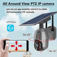 China 8W Solar Security Camera 4G PTZ Outdoor IP66 360 Degree Wireless Surveillance for sale