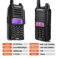 China Baofeng UV-9R Plus IP67 Waterproof Walkie Talkie Dual Band 136-174MHz 400-520MHz Handheld Radio for sale