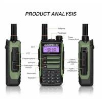 China BaoFeng UV-16 PRO Walkie Talkie 128 Channels UHF VHF High Power Radio with Type-C for sale