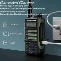 China BaoFeng UV-16 PRO Walkie Talkie 128 Channels UHF VHF High Power Radio with Type-C for sale