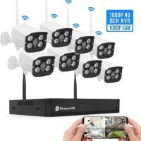 China 2MP 1080P NVR WiFi Camera Kit 8CH Wireless CCTV System Tuya Smart Life for sale