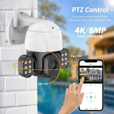 China 8MP Wireless 4K CCTV Security Camera Outdoor Full UHD PTZ ABS 3.6mm for sale