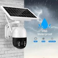 China CMOS Durable Solar Powered 4G Camera , 4MP Home Security Camera With Solar Panel for sale