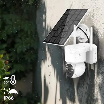 China 3MP Solar Security Camera 4G PTZ Outdoor Waterproof IP68 7500mAh Battery for sale