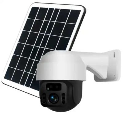 China 4G Solar Security Camera 1080P CMOS Battery Powered Indoor Night Vision 12000mAh for sale