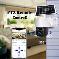 China 4G Solar Security Camera 1080P IP66 Waterproof 12000mAh Battery 2 Way Audio for sale