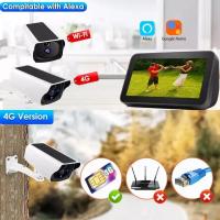 China 4G SIM Card Solar Security Camera 1080P IP66 Waterproof Outdoor PIR Detection 5200mAh Battery for sale