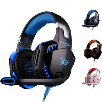 China Kotion EACH G2000 Gaming Headset 50mm Driver Over Ear Wired Headphones with Mic LED Light for PC for sale