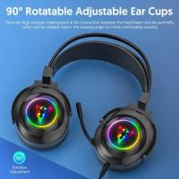 China G803 Wired Gaming Headset 7.1 Surround Sound 50mm Driver Over Ear Headphones for PC Laptop for sale