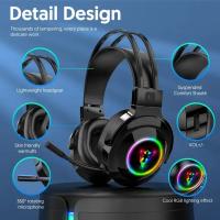China G803 Wired Gaming Headset 7.1 Surround Sound 50mm Driver Over Ear Headphones for PC Laptop for sale