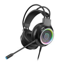China OEM Wired Gaming Headset 7.1 Surround Sound Noise Cancelling Headphones 2m Cord Multicolor LED for sale