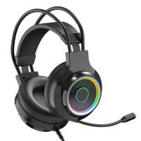 China OEM Wired Gaming Headset 7.1 Surround Sound Noise Cancelling Headphones 2m Cord Multicolor LED for sale