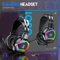 China OEM Factory G601 Wired Gaming Headset 1.5m Noise Cancelling Multicolor LED for Internet Cafe for sale
