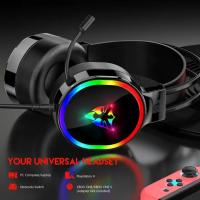 China G607 Gaming Headset 7.1 Channel Wired Headphone with Noise Cancellation IPX4 Waterproof 2.2m Cord for sale