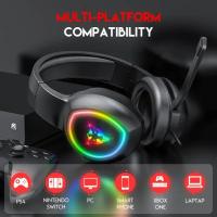 China G2 Wired Noise Cancelling Gaming Headset 3.5mm 50mm Driver LED Light for sale