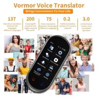 China VORMOR Z8 Voice Translator 137 Languages Offline 3.1 Inch Touch Screen Portable Talking Device for sale