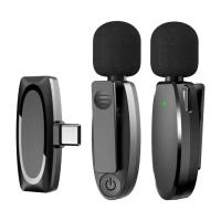 China Mini Wireless Lavalier Microphone for iPhone No App Needed 20m Range Noise Reduction for sale