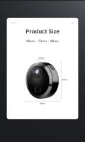 China 1080P HD Indoor Mini WiFi Security Camera 12000mAh Portable Body Worn TF Card for sale